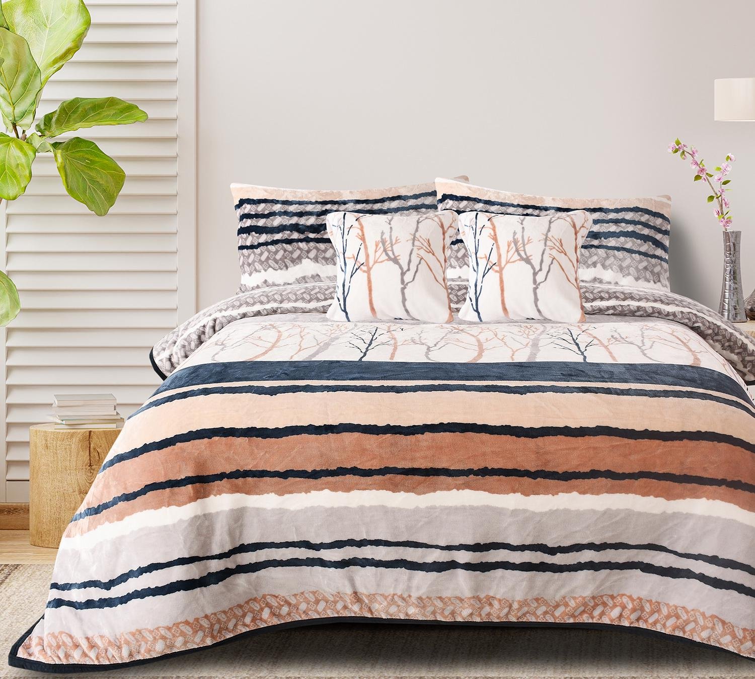 Premium 5 Piece Wilderness Blanket Set – The Homeware